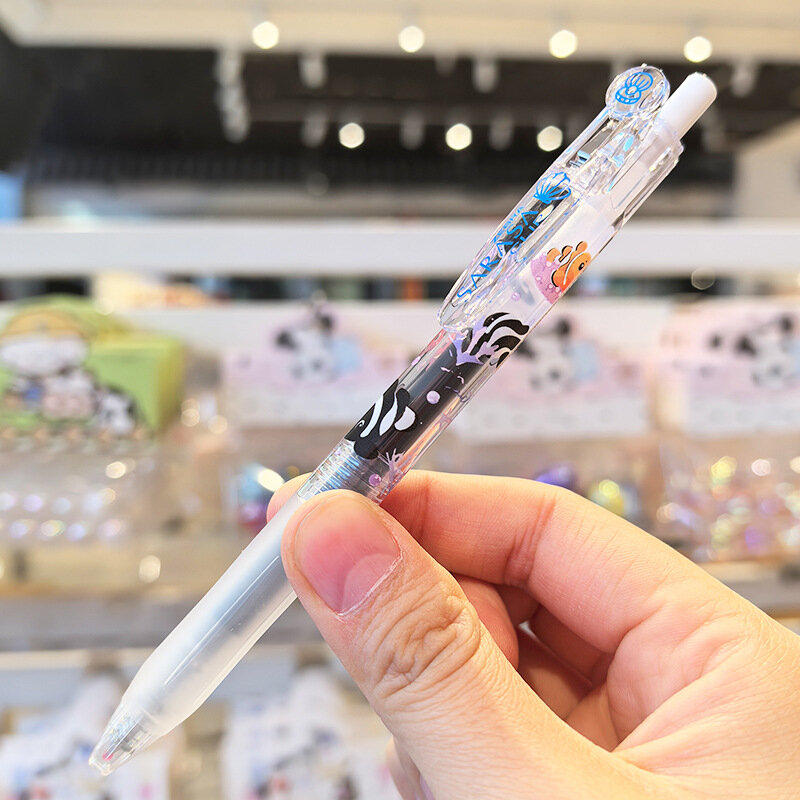 Японская гелевая ручка Zebra ZEBRA, ограниченная серия Moana JJ15, с клипом в форме, плавный клик, черная ручка для экзаменов