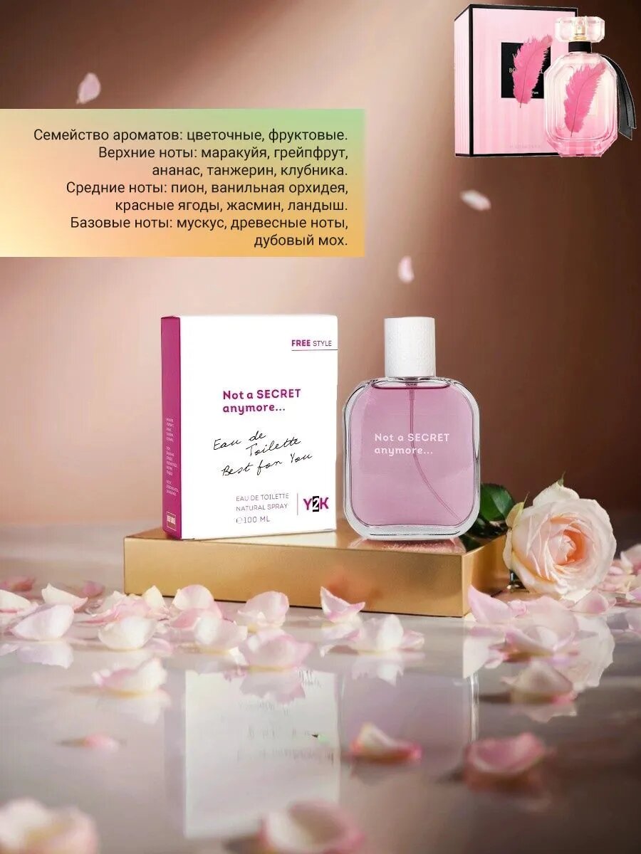 Delta parfum (Red Label). Туалетная вода женская Free Style Not a Secret, 100мл.