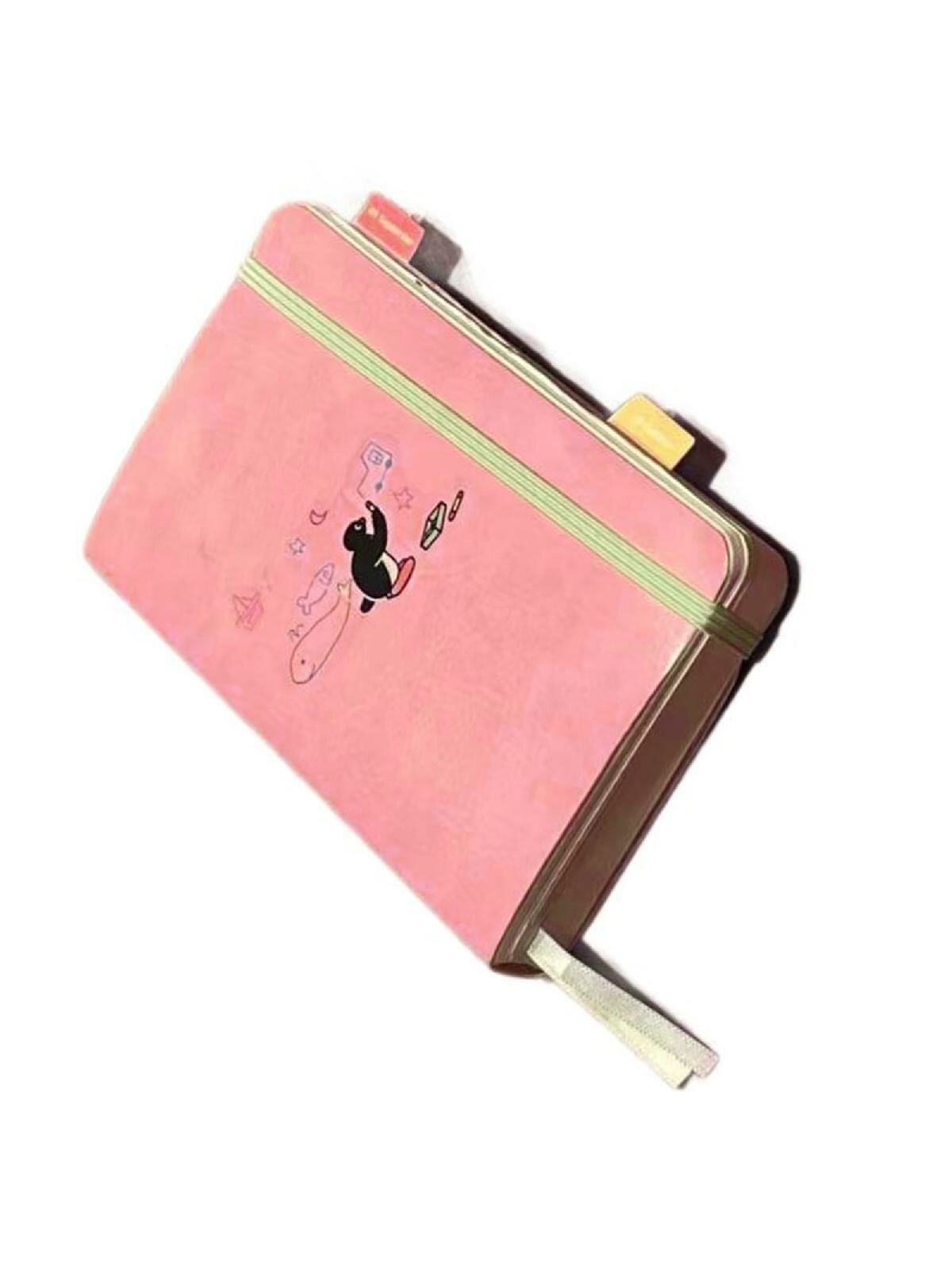 Кожаный блокнот 360 страниц Закладки на ленте Карманные блокноты Портативный журнал