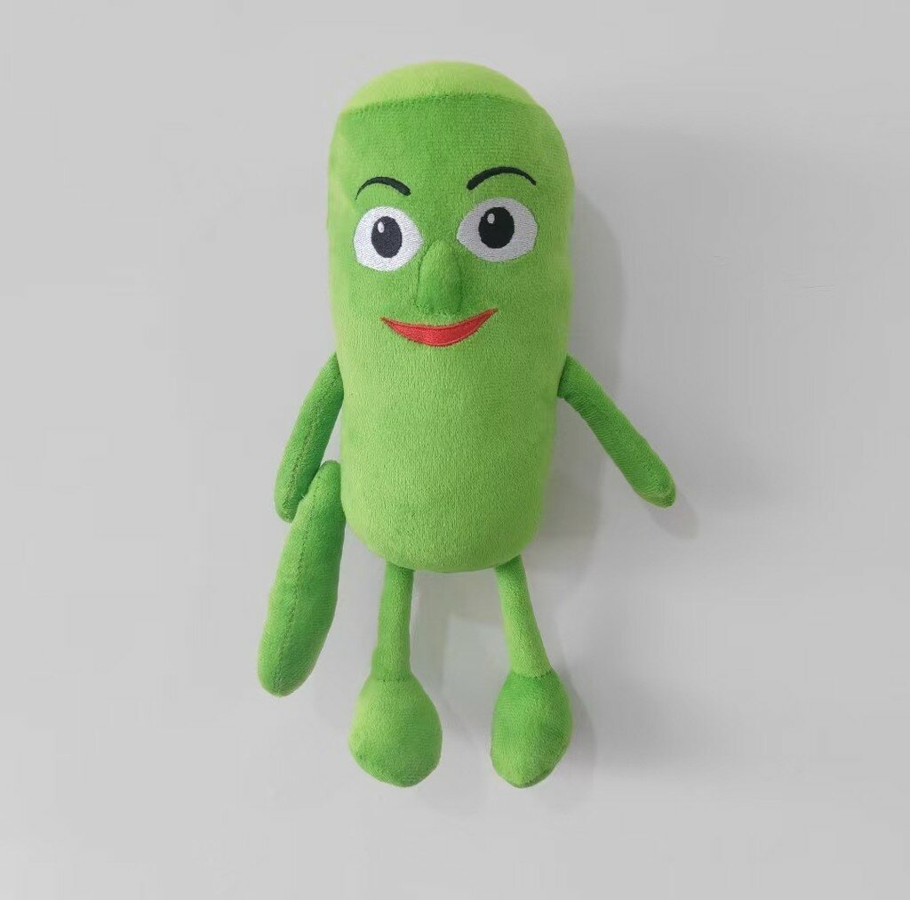Tungtung sahur water crystal plush toy with pp cotton filling for kids and gift, green