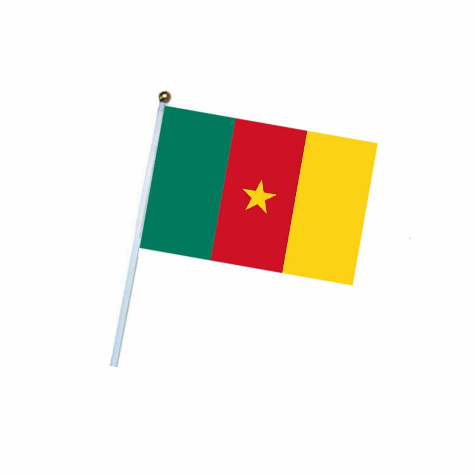 Флаг ручной работы 50peeces для фанатов футбола и футбола приветствует празднование свинга, - Камерун 28