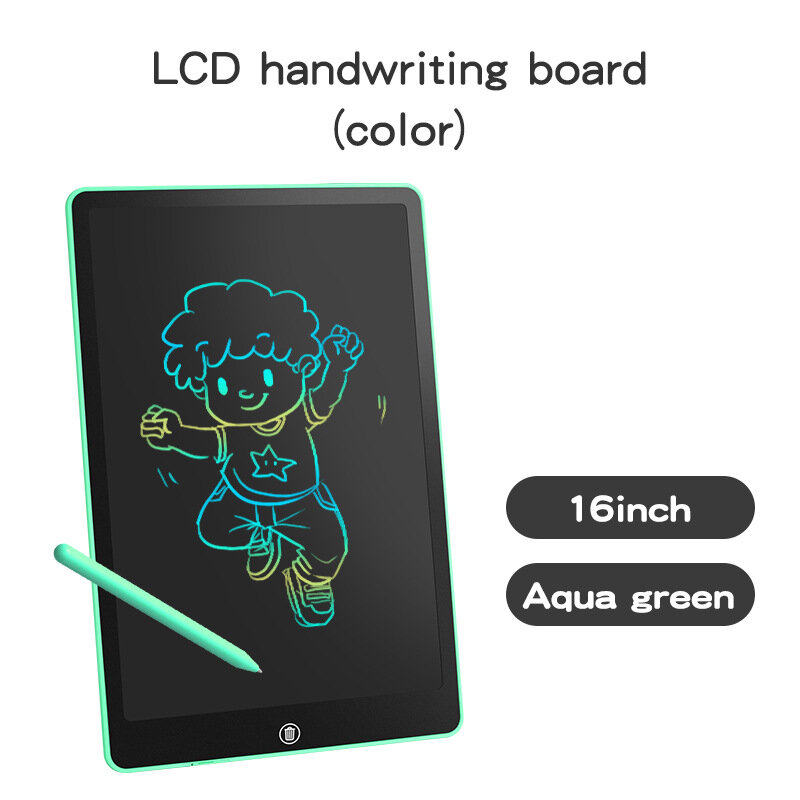 16inch цветной ЖК-планшет для письма, эксклюзивная образовательная игрушка для детей, для рисования, каракулей и написания сообщений