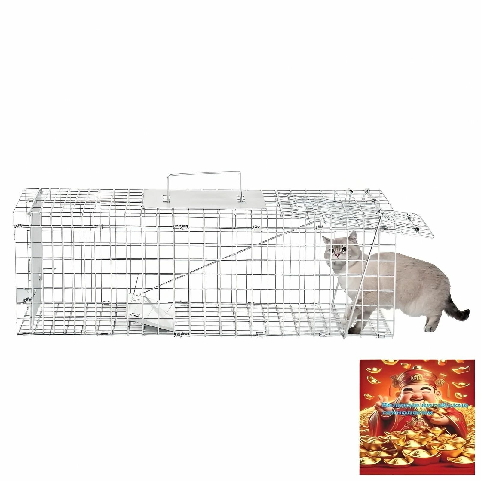 Эксклюзивная ловушкаклетка складного типа, габариты 600x210x180 мм