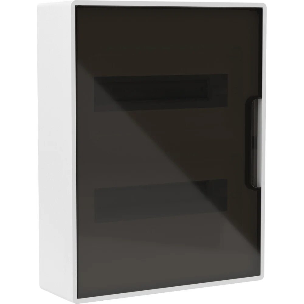 Щиток DKC 24 модуля, настенный, белый, с тонированной дверцей, с шиной PEN 2шт 8отв 2шт 6отв. 1 ШТ F24W1WDDIY