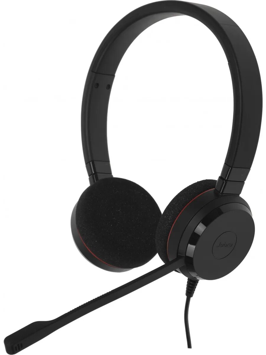 Наушники с микрофоном EVOLVE 20 черный 2 м накладные
