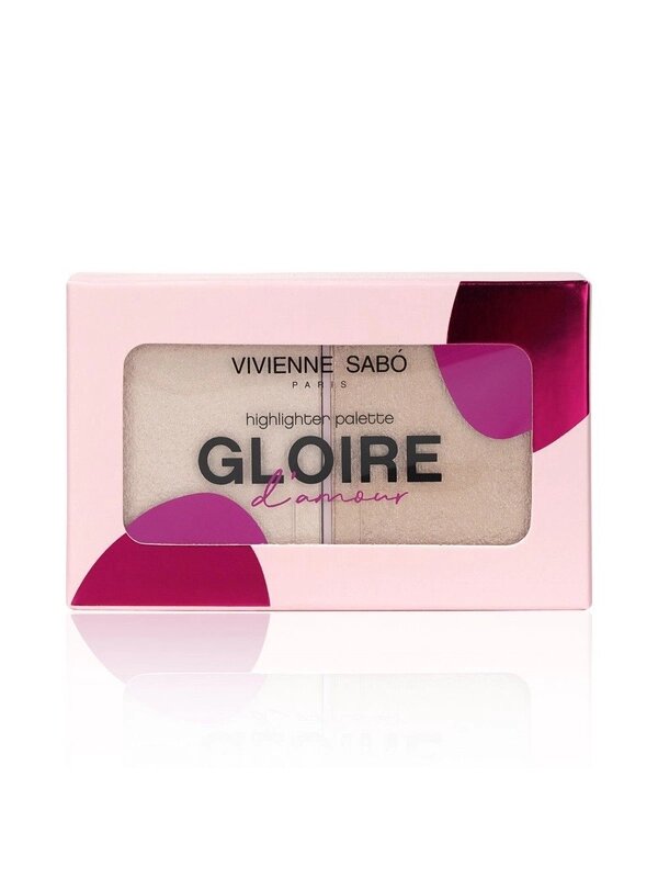 Vivienne Sabo Палетка хайлайтеров Highlighter Palette Gloire D'amour, 01 светло-розовый
