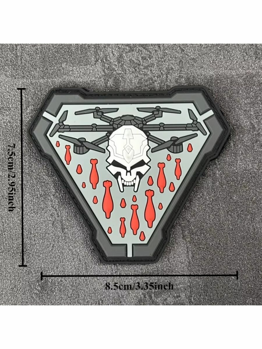 Шеврон, Нашивка, Патч Тактический "Droneskeleton Missile".