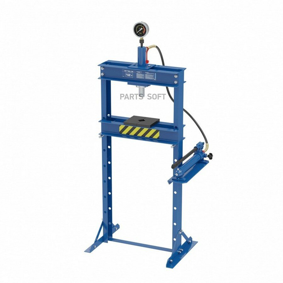 Пресс гидравлический с манометром, 12 т (комплект из 2 частей) от официального дистрибьютора, STELS, артикул 52301