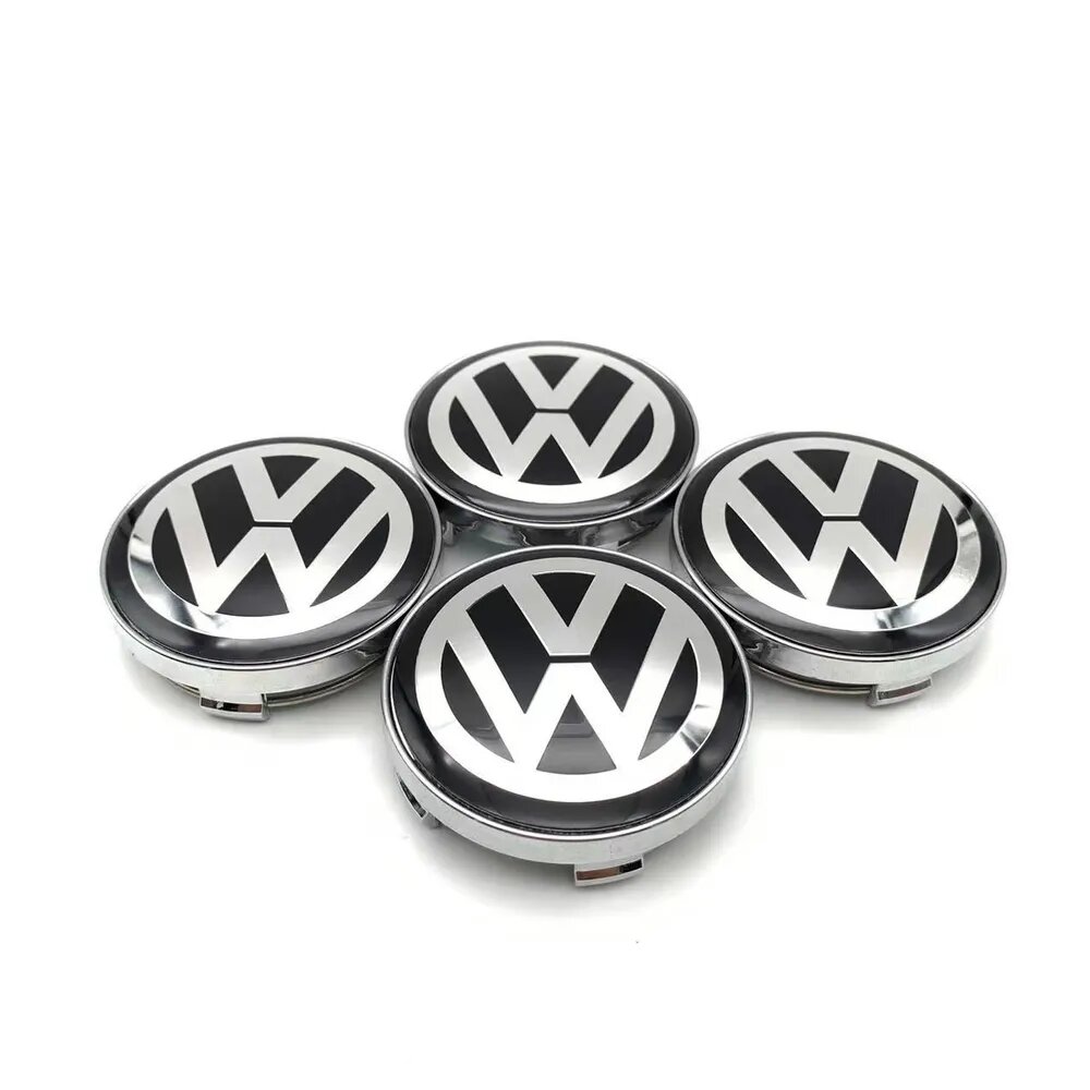 Колпачок на ступицу литого диска на автомобили Volkswagen / фольксваген, размер 60/56/10 мм, комплект 4 штуки.
