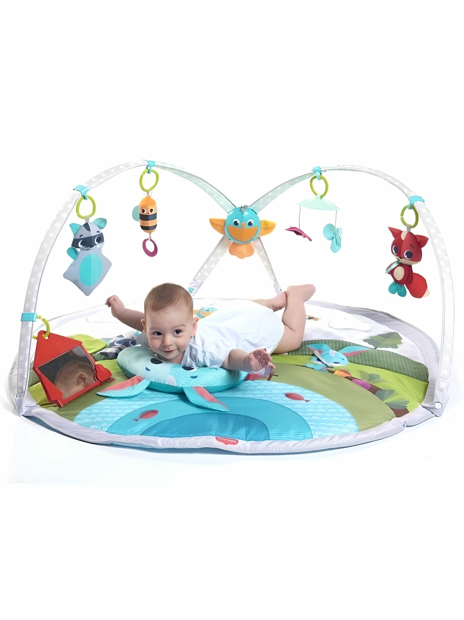 TINY LOVE развивающий интерактивный коврик Солнечная полянка с дугами и подвесными игрушками