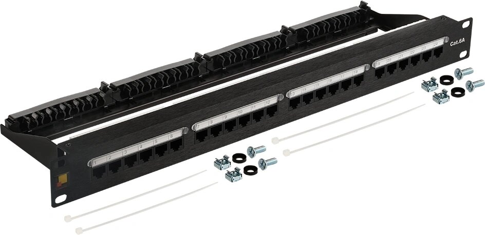 Патч-панель Lanmaster LAN-PPN24U6 19 1U RJ45 кат.6 UTP