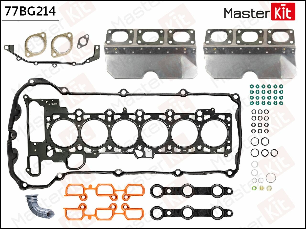 Комплект прокладок ГБЦ BMW M54 B22 226S1. M52 B25 256S4. M54 B30 306S3 MasterKit 77BG214