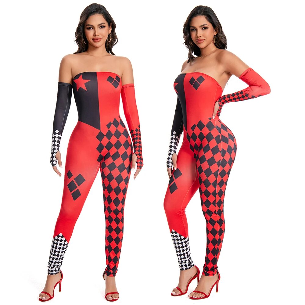 Zawaland Женский Клоун Комбинезон 3D Принт S