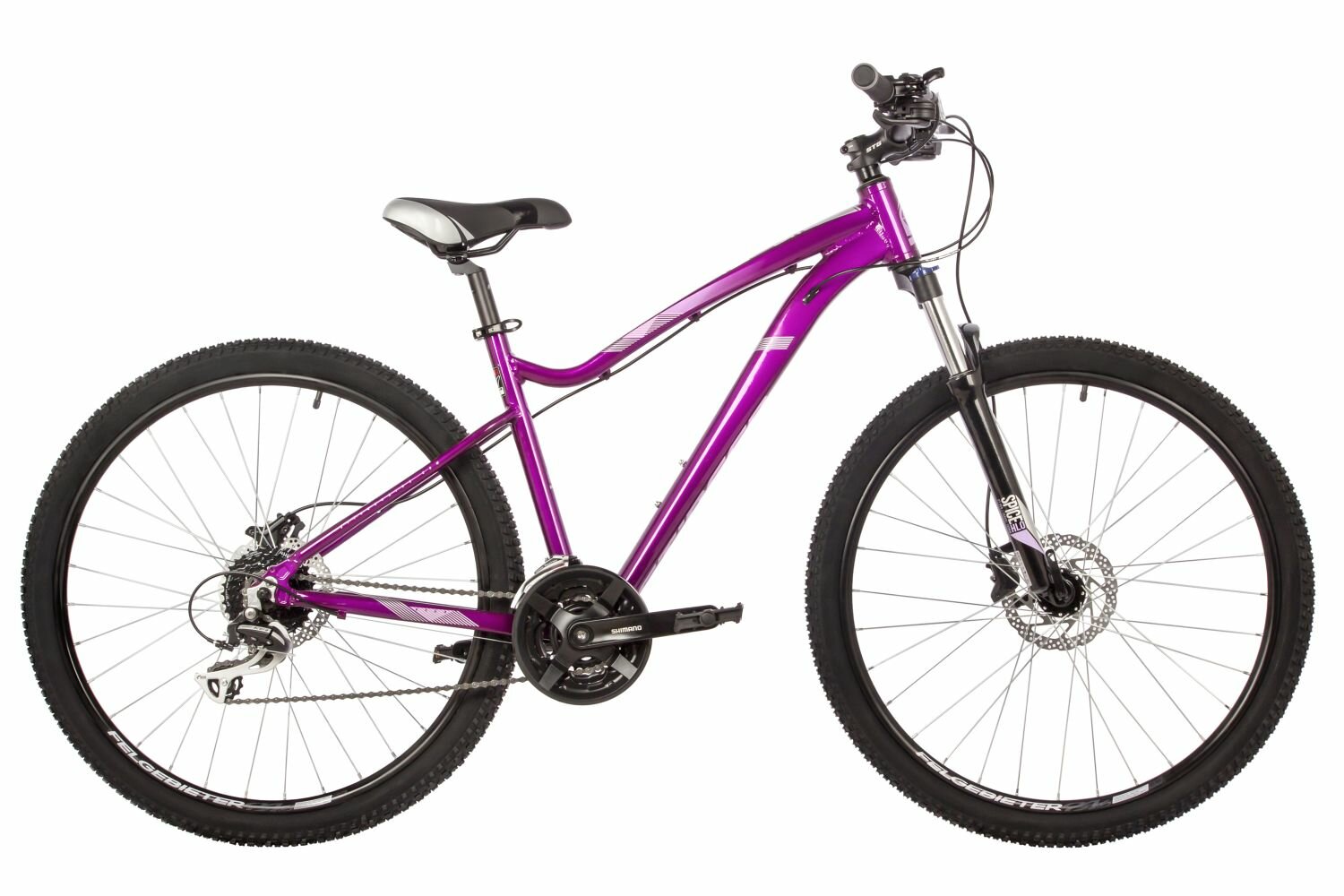 Велосипед Stinger Vega Evo 27.5" (2021), рама 15" (155-165 см), фиолетовый