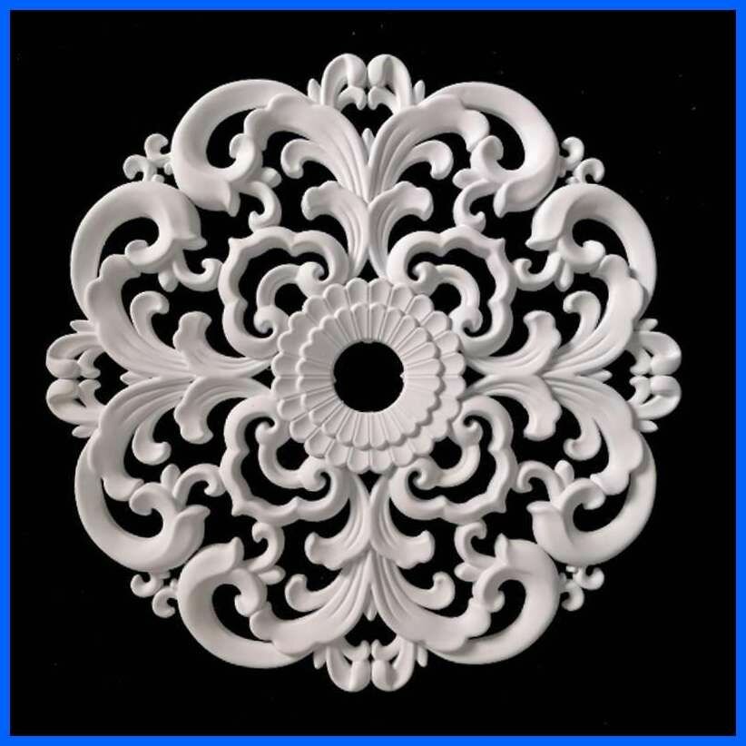 Розетка потолочная инжекционная под люстру/ Подходит для резных декораций на стенах/ мебели