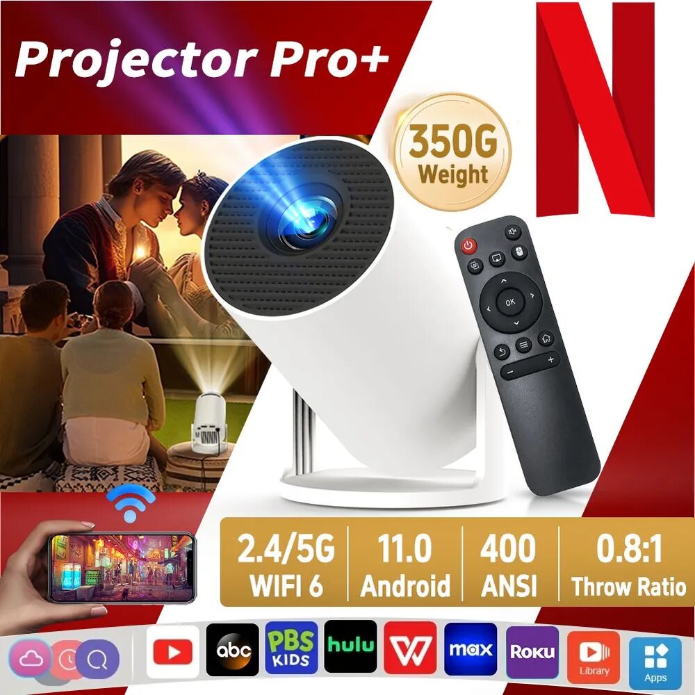 UmoDOM Smart Гобо-проектор Проектор для фильмов projector, белый