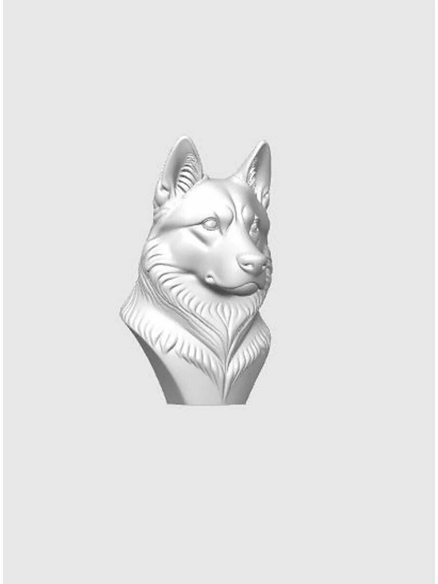 Статуэтка собаки-сибирская хаски (10см, белый)