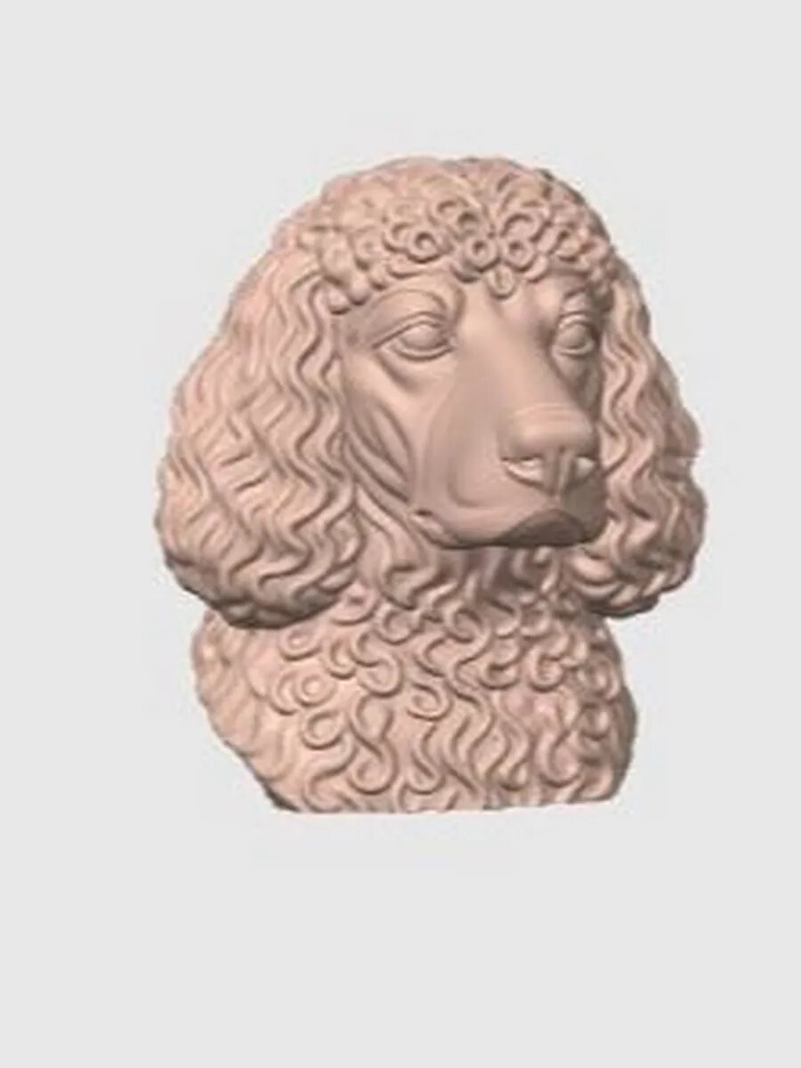 Статуэтка собаки-ирландский водяной спаниель (10см, бежевый)