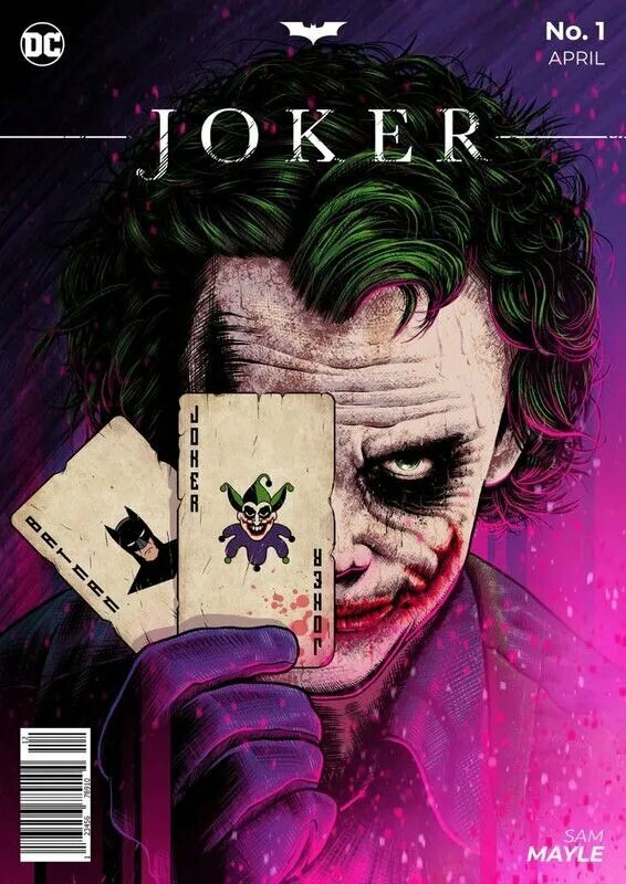 Алмазная мозаика "Joker" 40*50 см, без рамы. Отлично подходит для дома, украшения, подарков, Рождества.