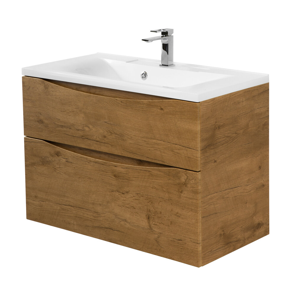 Тумба с раковиной Belbagno Marino H60-800-2C-SO-RN-P Rovere Nature