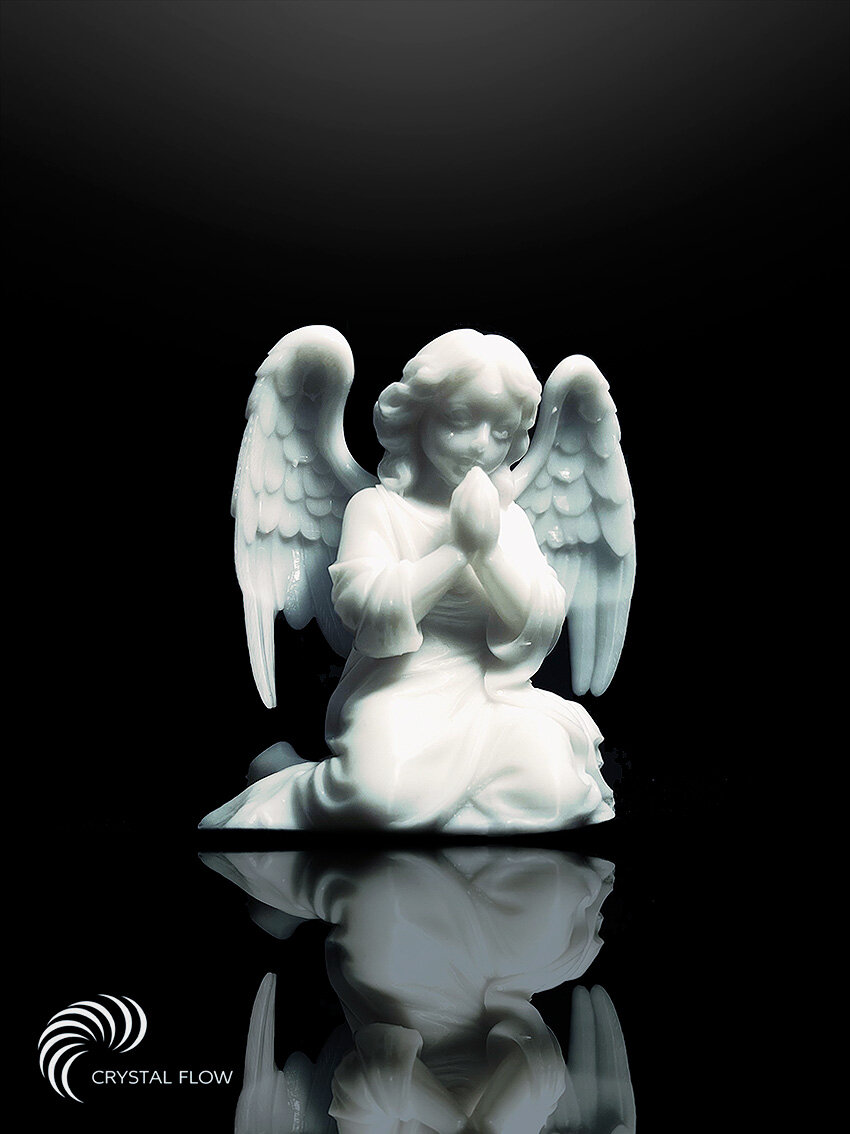 Фигура "Ангел с крыльями" белый матовый