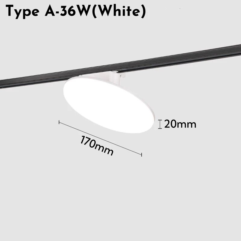 Трековый светильник Type A 36W White, белый