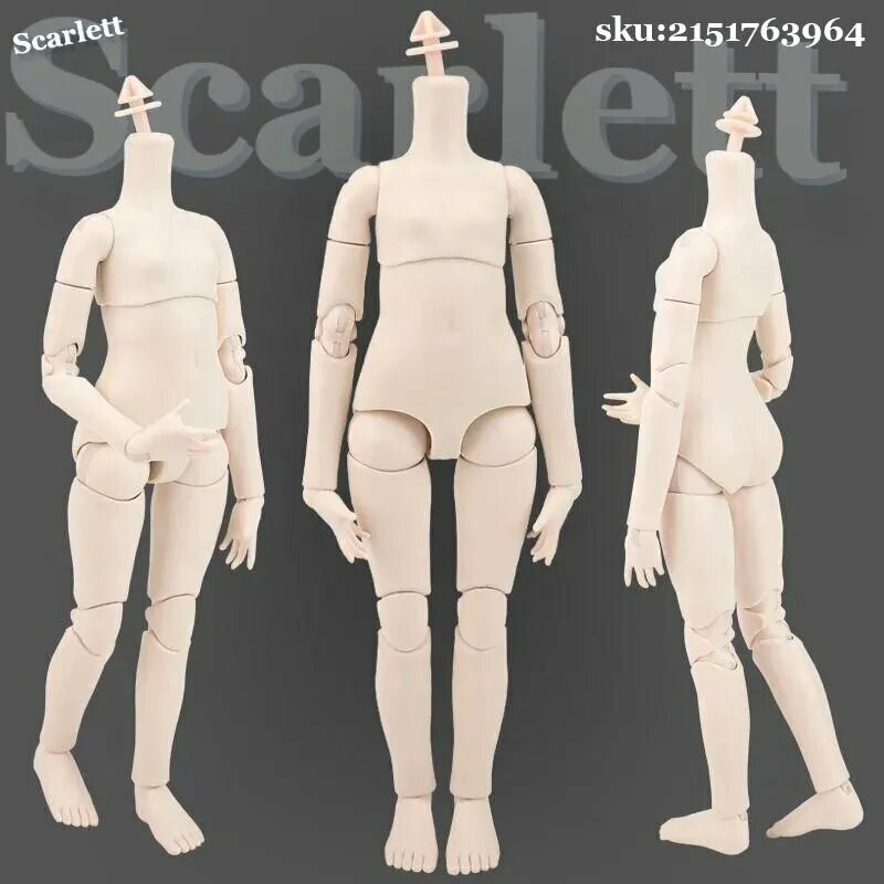 Высококачественное шарнирное тело куклы/Белое кукольное тело888