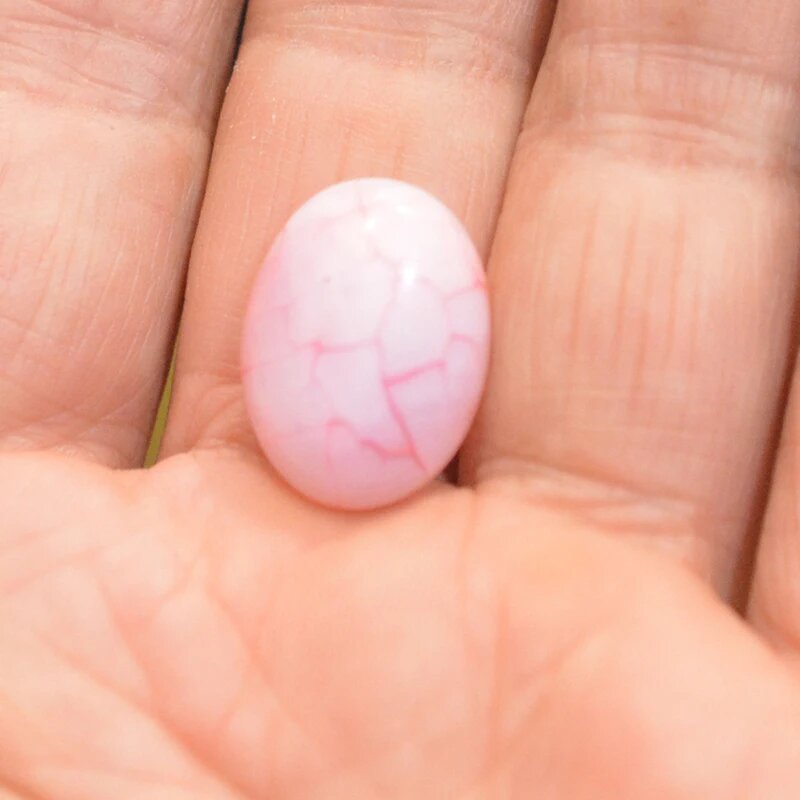 Кабошон лазурит 13x18 мм Розовый, белый