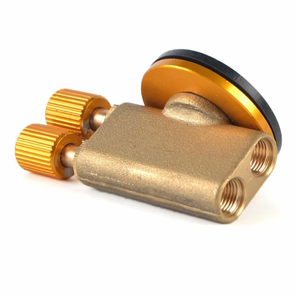 Эксклюзивный переключающий клапан с двойной головкой из алюминиевого сплава и меди предназначен для плоских газовых баллонов, 1 штука