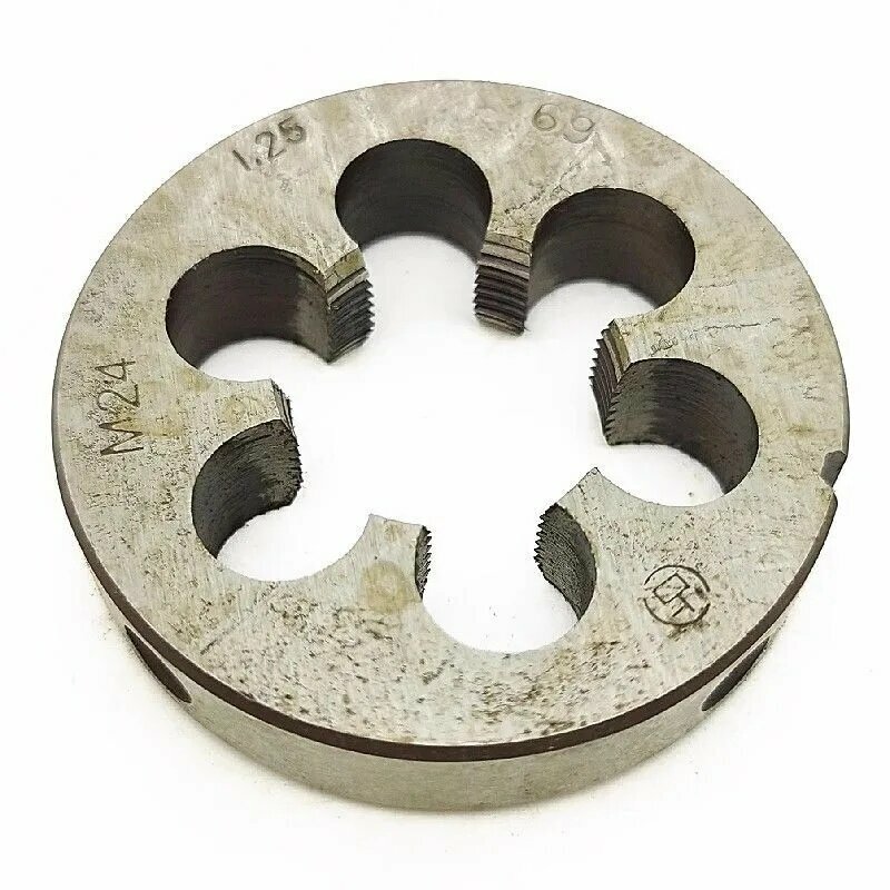 Плашка ручная, М24х1,25, Сталь инструментальная, 1 штука, FUDO