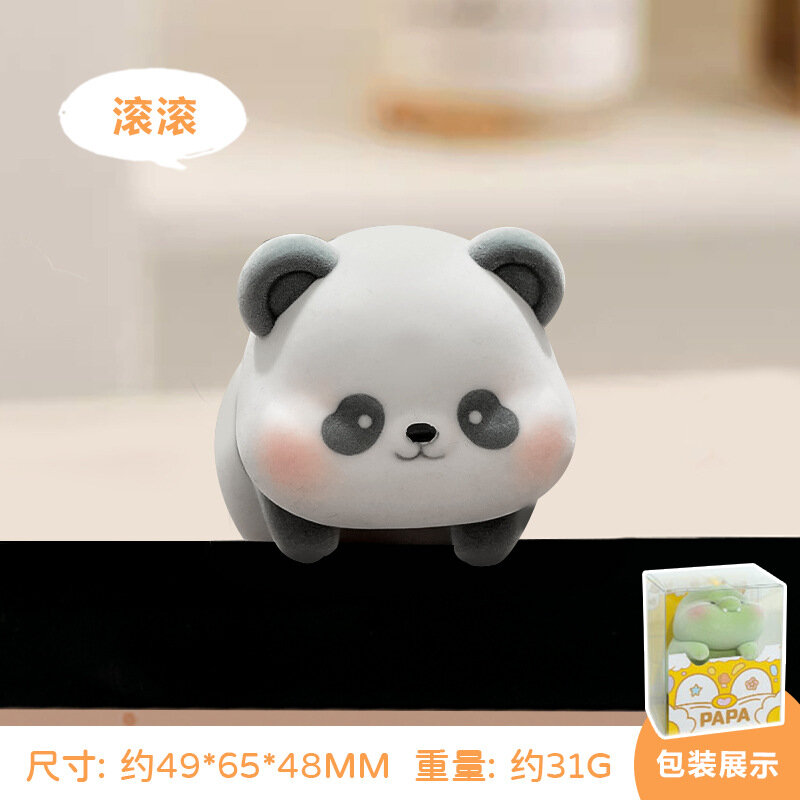 Пушистый плюшевый флокированный высококачественный маленький орнамент для декора компьютерного стола, автомобильного дисплея, креативный подарок