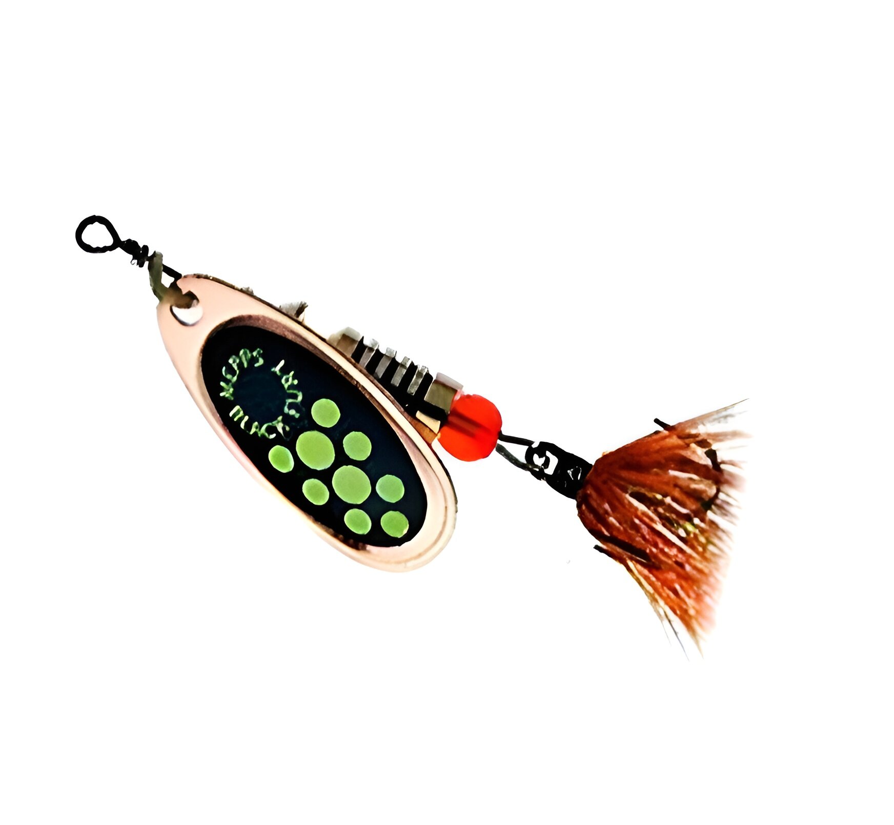 Блесна вращающаяся Mepps BLACK FURY MOUCHE, 00, Copper/Chartreuse, 1 шт.