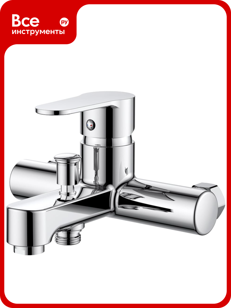 Смеситель для ванны/душа однорычажный полимерный OneLife P07-100cr хром X700816462