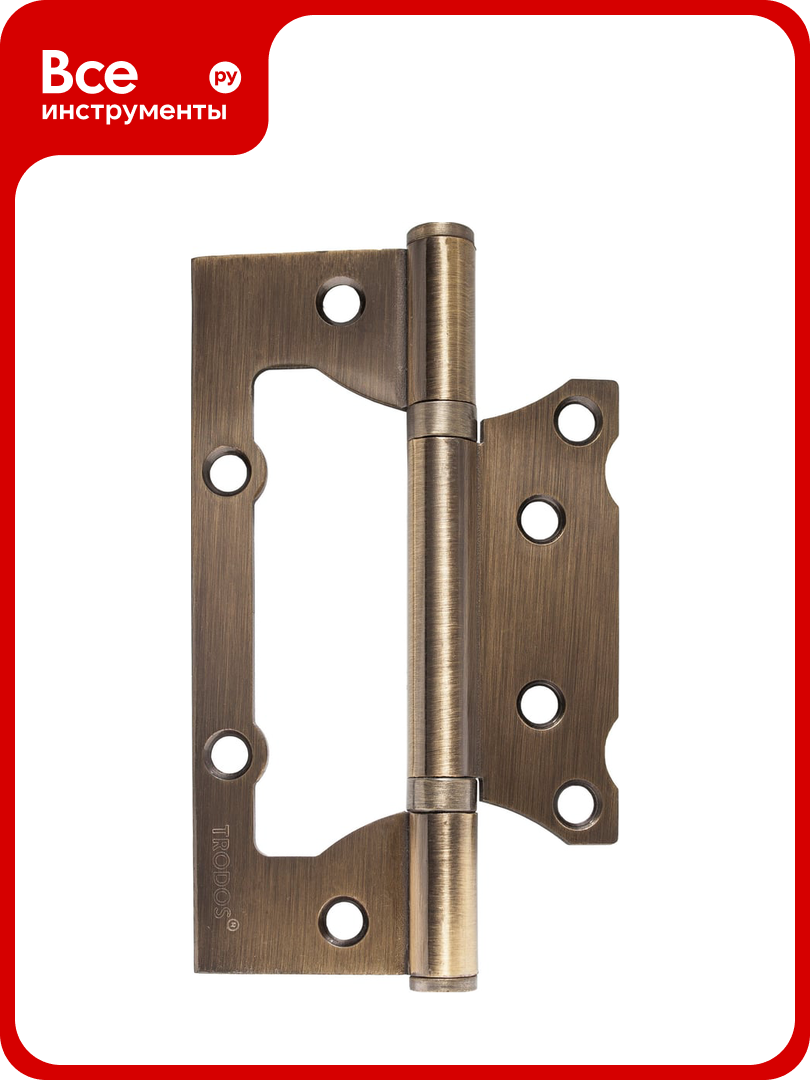 Навес Trodos 125x75x2,5 мм без врезки, б/к, бронза, 2 шт 201103