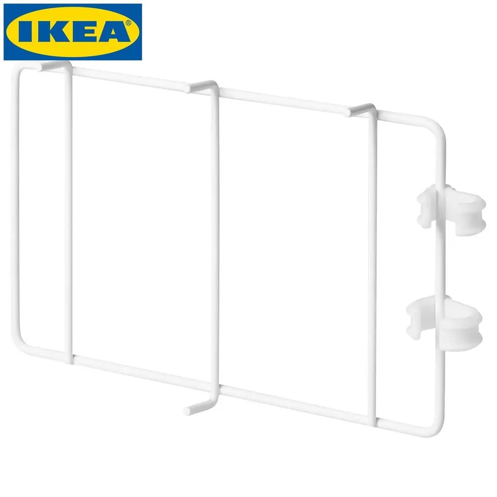 IKEA Рейлинг для кухни, ванной 2 см х 26 см х 17 см 1 предм. сталь белый