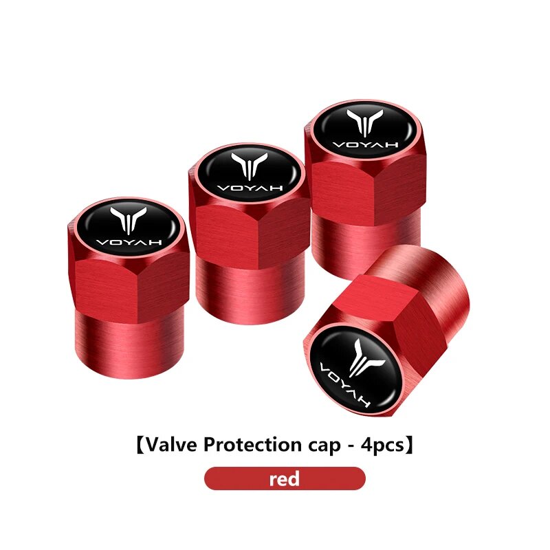 Колпачки ниппелей шин red-4PCS для Voyah Free, Dreamer