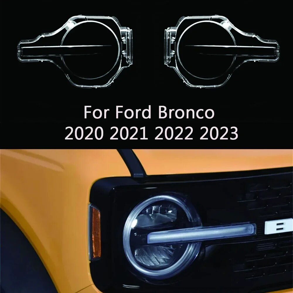 REDOUND для Ford Bronco 2020 2021 2022 2023, корпус автомобильной фары, крышка фары, 1 pcs Left