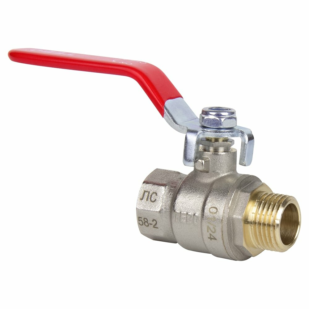 Кран шаровой полный проход TEBO ВН/НАР 1" ручка T-КШ.202.1. КР. CN