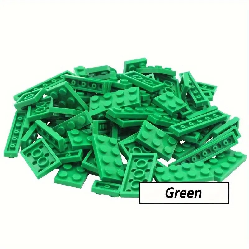 Комплект строительных блоков из 100 предметов, низкая настенная плитка, классическая комбинация, совместимая с основными брендами