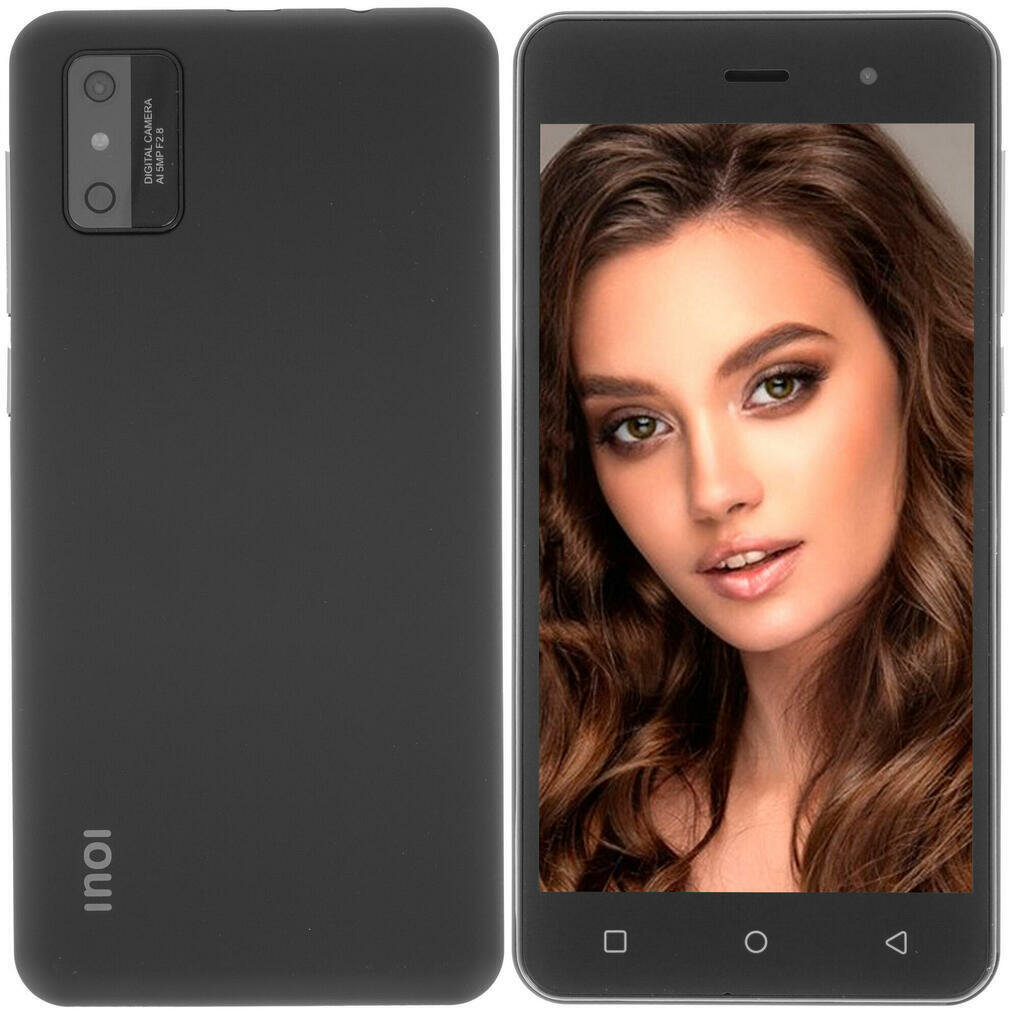 5" Смартфон INOI A22 Lite 8 ГБ (A22 Lite) черный - 4 х 1,3 ГГц, 1 Гб, 2SIM, IPS, 1280x720, камера 5 Мп, 3G, GPS, 2500 мА*ч