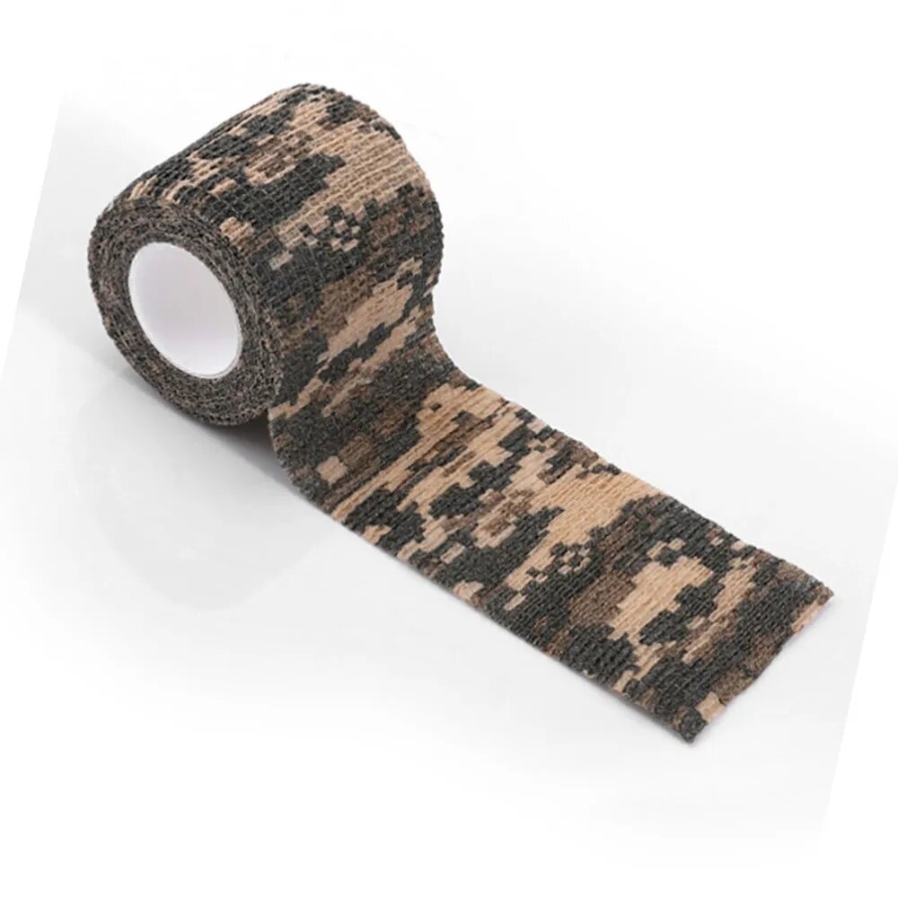 Камуфляжная самоклеящаяся эластичная лента для активного отдыха - Многофункциональная маскировочная повязка из нетканого