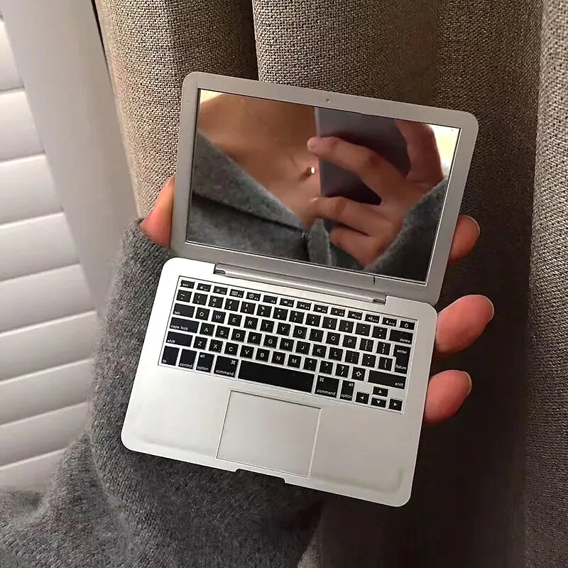 Зеркало косметическое, 6.5 см х 2 см, 1 шт
