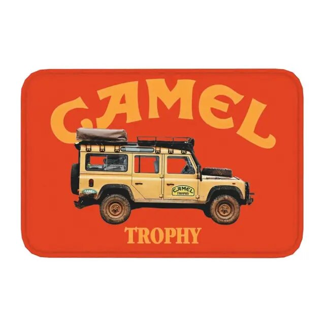 Персонализированный дверной коврик Camel Cup Guardian 110, нескользящий коврик для кухни, ванной комнаты и гаража, 40*60 см.