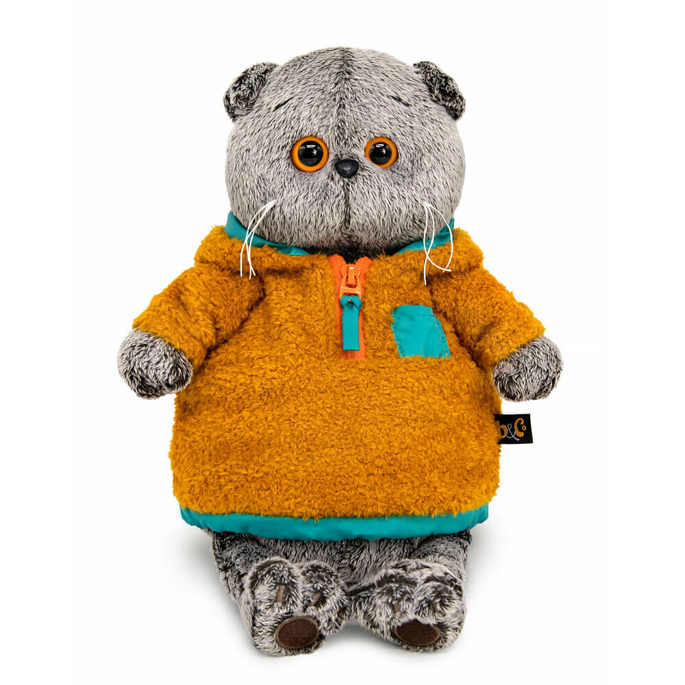 Игрушка мягкая BUDI BASA BASIK & Co "Кот Басик в анораке", размер 25 см