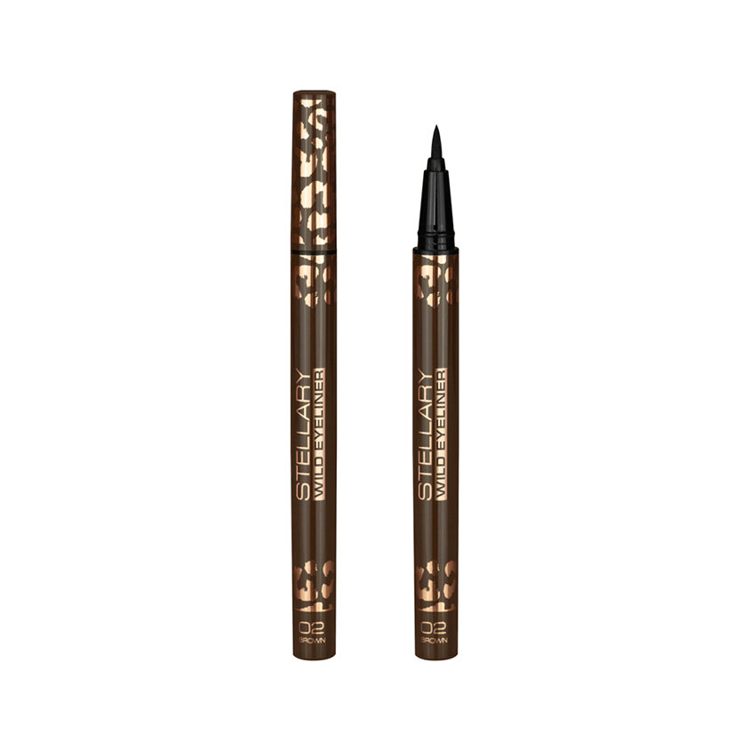 Подводка для глаз STELLARY WILD EYELINER фетровая тон 02 Коричневый