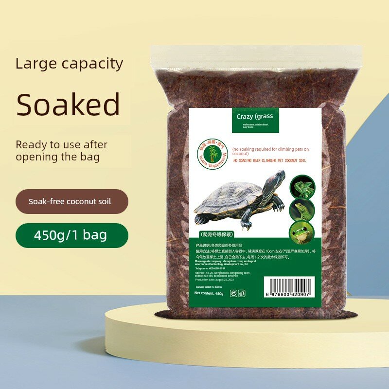 Сухой мох для зимовки черепах, наполнитель для террариума, зимнее гнездо для рептилий, коробка для зимовки черепах,