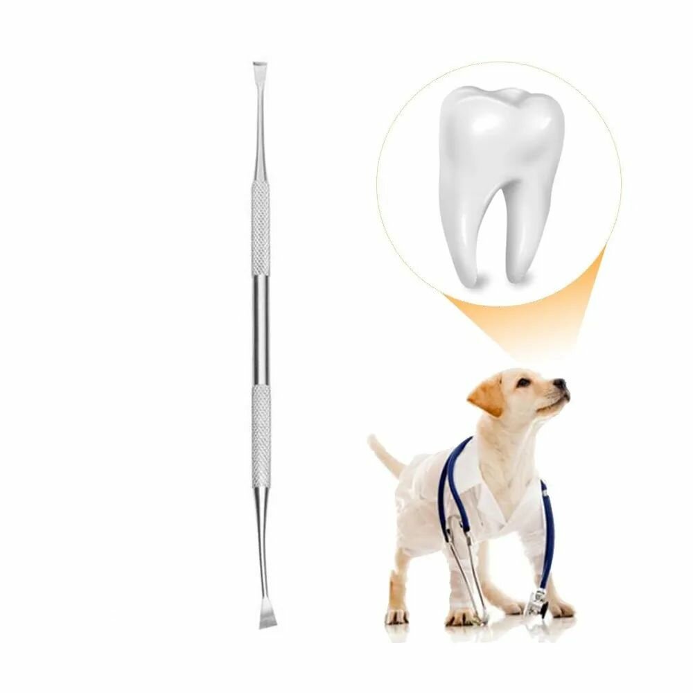 Инструмент для удаления зубного камня у домашних животных (скребок-мотыга) уход за полостью рта, чистка зубов для собак и кошек