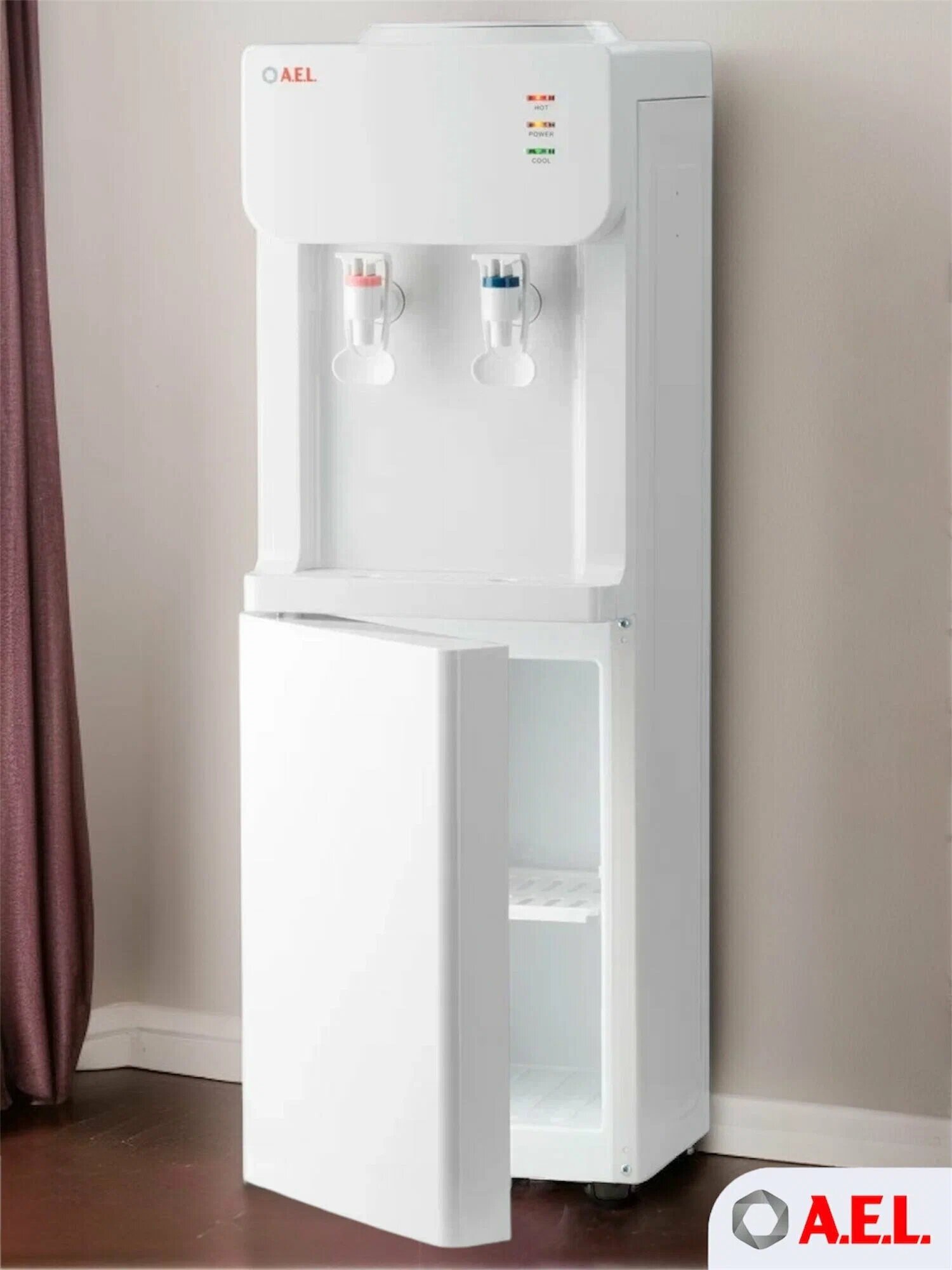 LD-AEL-87c white. Гарантия 12мес. С электронным охлаждением, нагревом и шкафчиком.