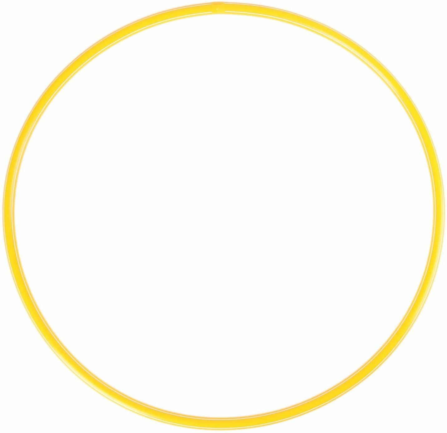 Обруч детский для художественной гимнастики, диаметр 70 см, толщина 2 см, хулахуп для похудения, занятий фитнесом и спортом, для физкультуры, лфк и зарядки, цвет жёлтый