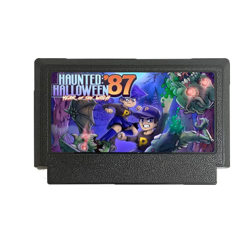 Haunted Halloween '87: Year of the Witch - Игра 8-битный картридж Famicom - игровой картридж NES (8 bit, Английская версия)
